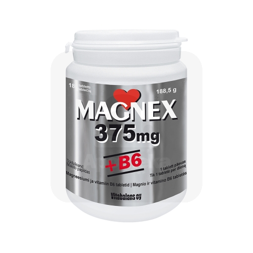 MAGNEX + VITAMIIN B6 TBL 375/2,2MG N180